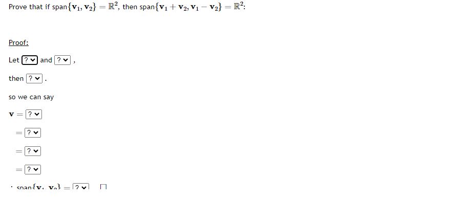 Solved Prove that if span {v1,v2}=R2, ﻿then | Chegg.com