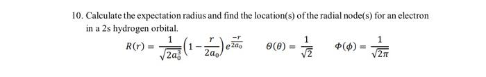 Solved 10 Calculate The Expectation Radius And Find The