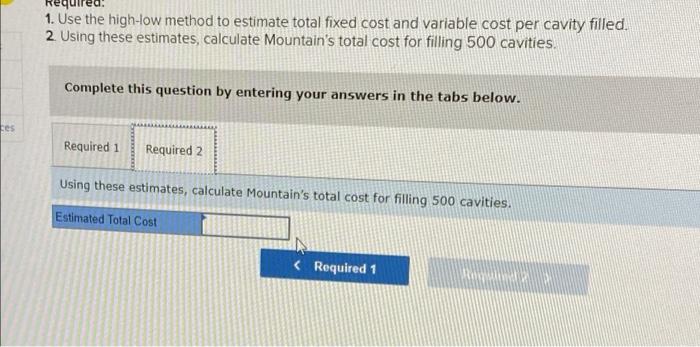 Solved E5-7 (Static) Estimating Cost Behavior Using High-Low | Chegg.com