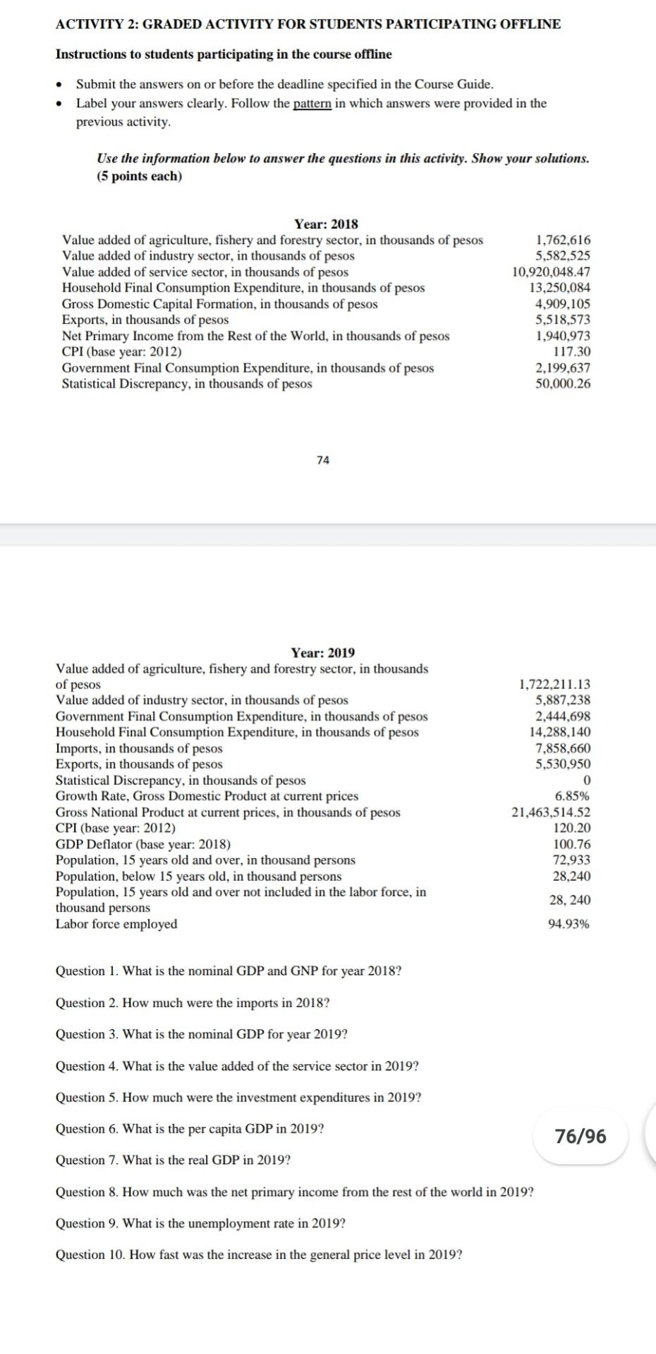 Solved ACTIVITY 2: GRADED ACTIVITY FOR STUDENTS | Chegg.com