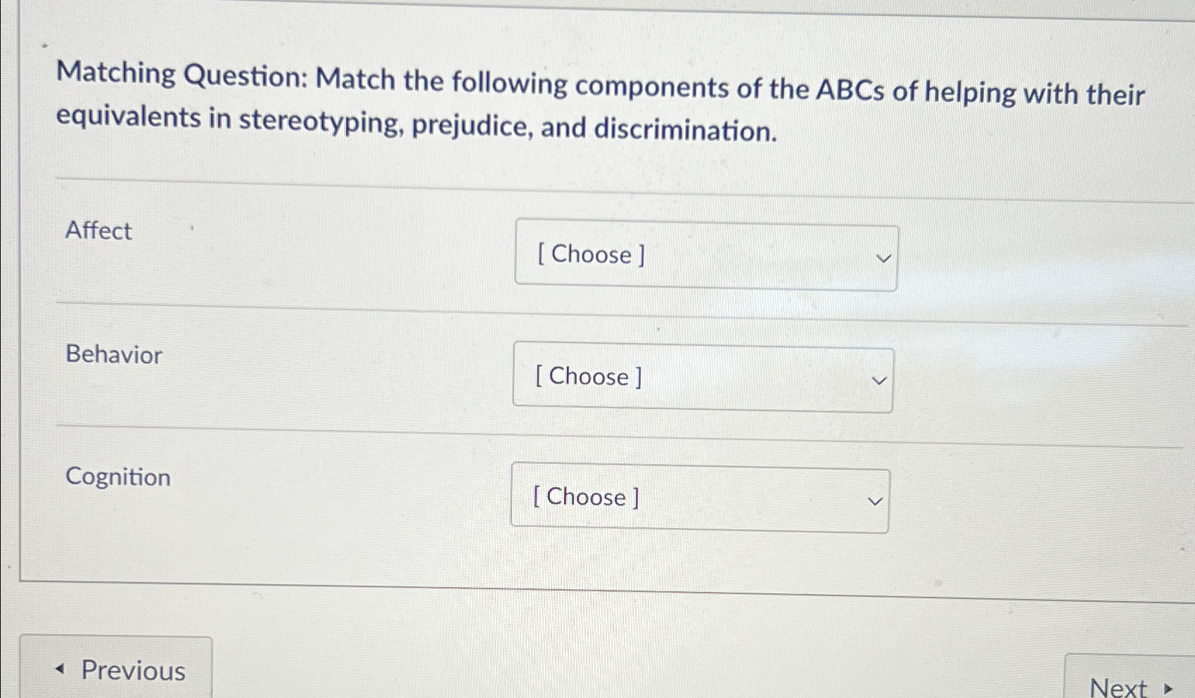 Solved Matching Question: Match the following components of | Chegg.com