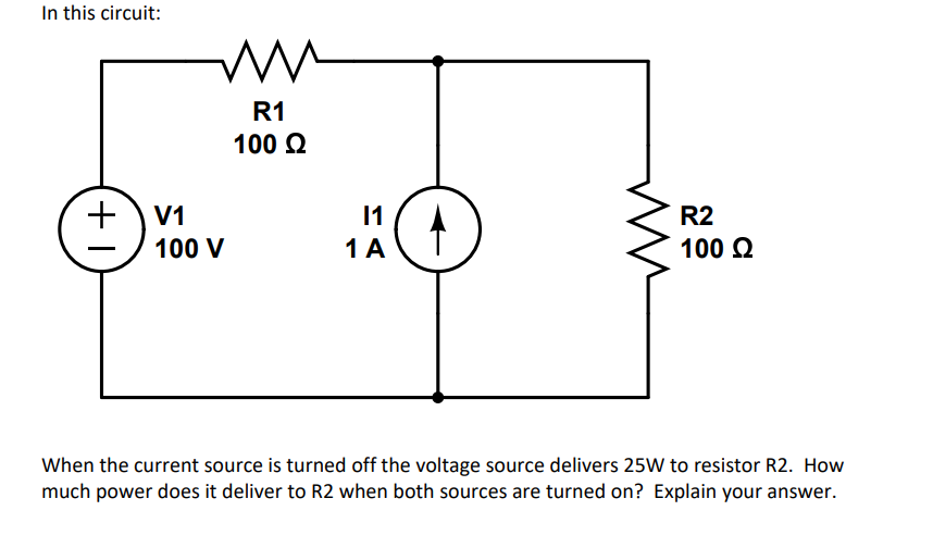 Solved In this circuit:When the current source is turned off | Chegg.com