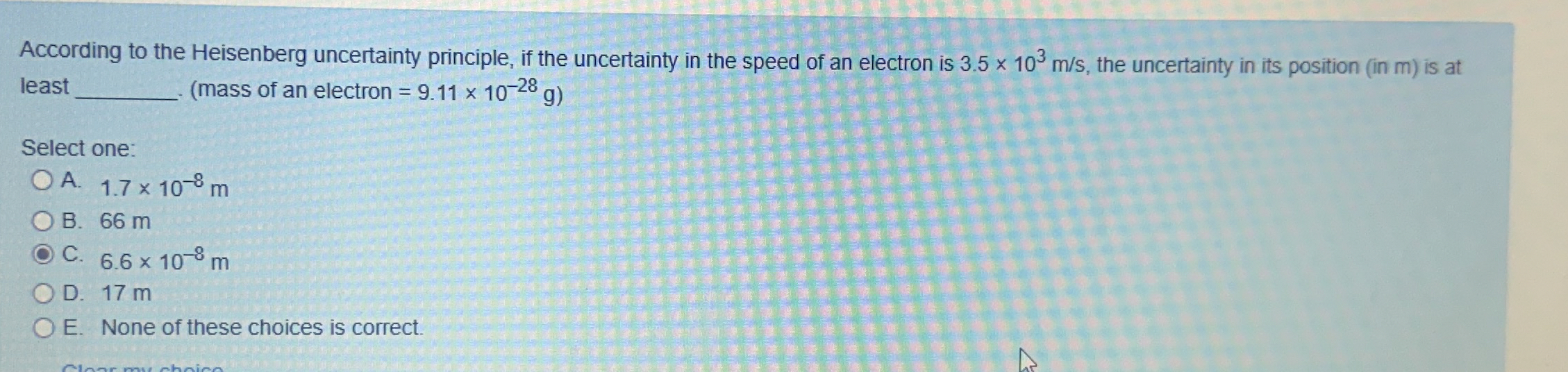 Solved According to the Heisenberg uncertainty principle, if | Chegg.com