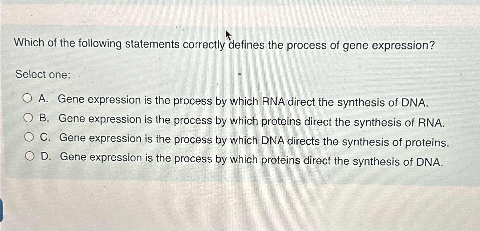 Solved Which of the following statements correctly defines | Chegg.com