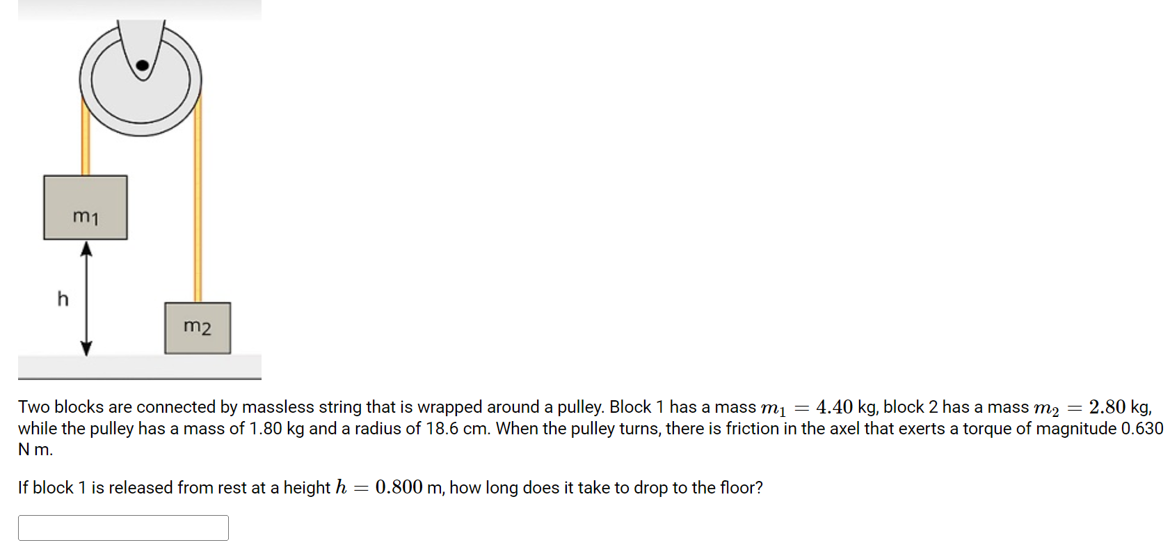 Solved Two blocks are connected by massless string that is | Chegg.com