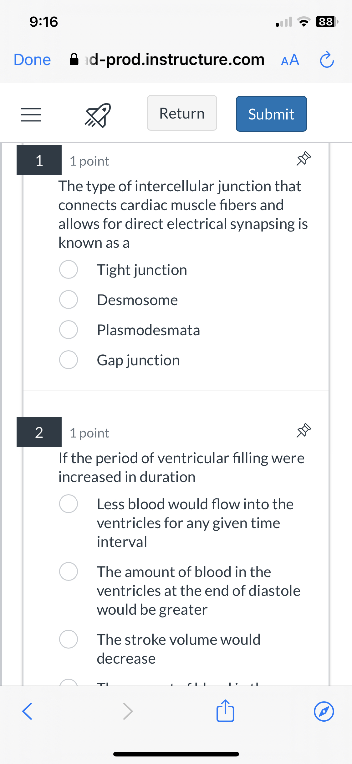Solved 11 ﻿pointThe type of intercellular junction that | Chegg.com