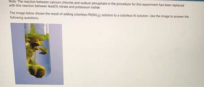 Solved Note: The reaction between calcium chloride and | Chegg.com