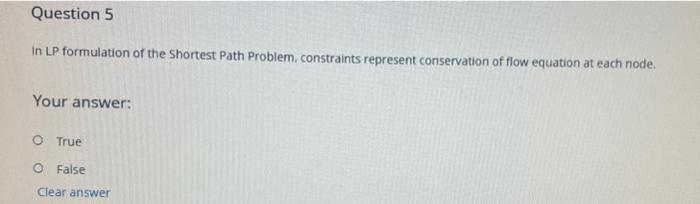 Solved In LP formulation of the Shortest Path Problem, | Chegg.com Solved In LP formulation of the Shortest Path Problem, | Chegg.com