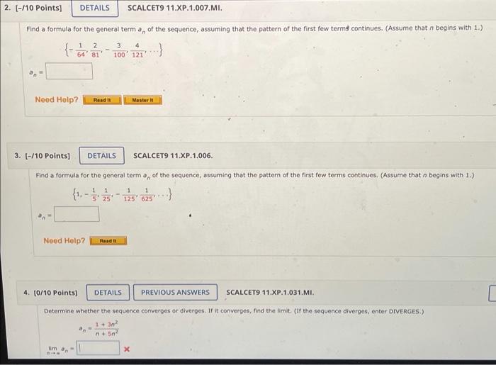 Solved 8. [0/10 Points] DETAILS PREVIOUS ANSWERS SCALCET9 | Chegg.com