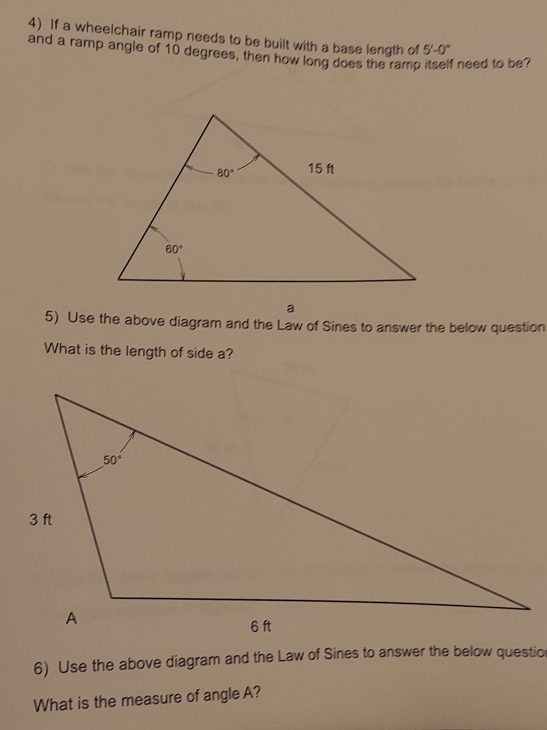 Solved If a wheelchair ramp needs to be built with a base | Chegg.com