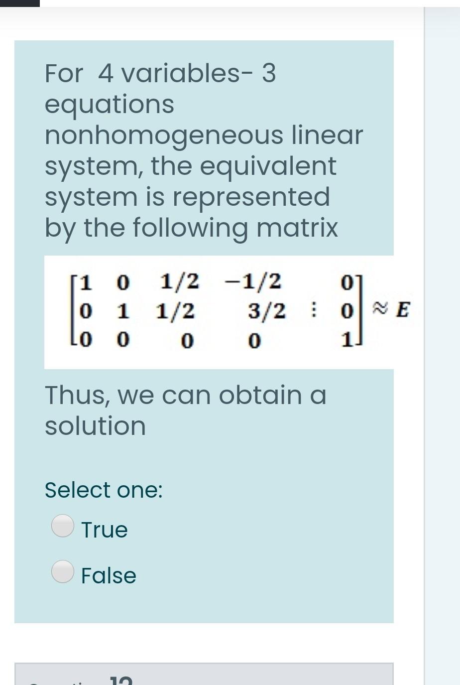 Solved For 4 variables- 3 equations nonhomogeneous linear | Chegg.com