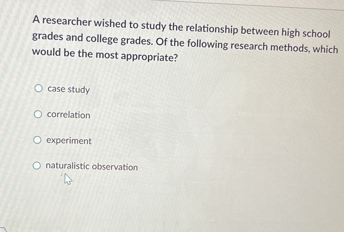 Solved A researcher wished to study the relationship between | Chegg.com