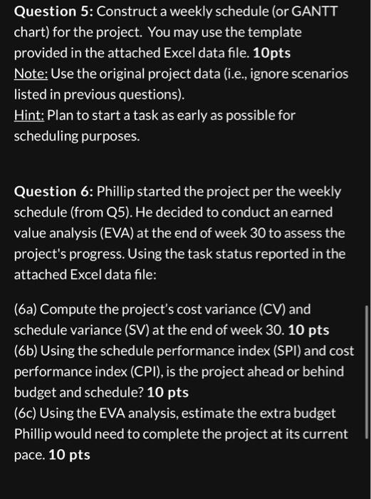 Question 1: Using the critical path analysis, answer | Chegg.com