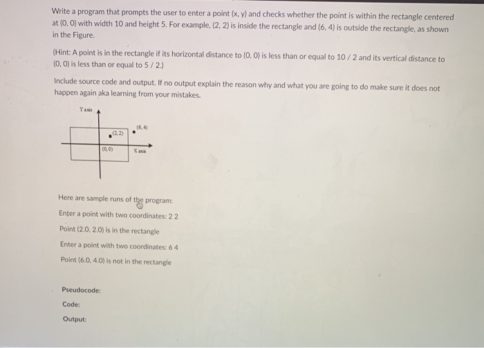 Solved Write a program that prompts the user to enter a | Chegg.com