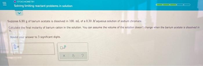 Solved STOICSOMETRY Solving limiting reactant problems in | Chegg.com