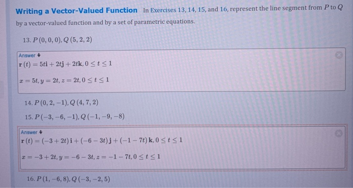 Solved Writing a Vector-Valued Function in Exercises 13, 14, | Chegg.com
