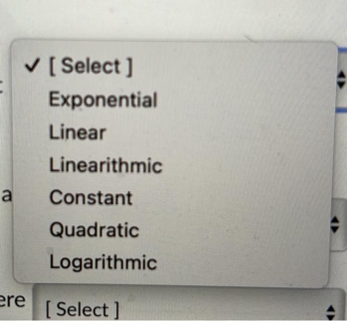 Solved choose for each filed from tje following options | Chegg.com