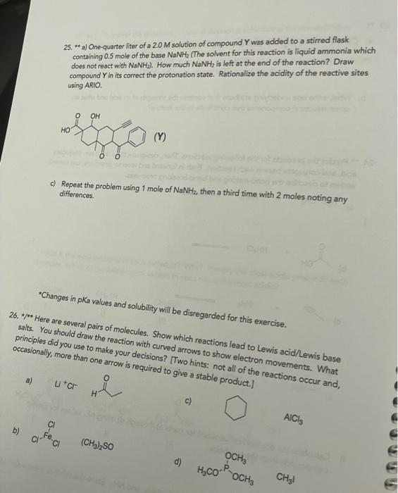 Solved 25. *a) One-quarter liter of a 2.0M solution of | Chegg.com