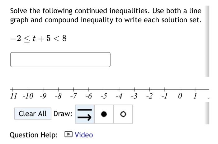 Solved Solve the following continued inequalities. Use both | Chegg.com