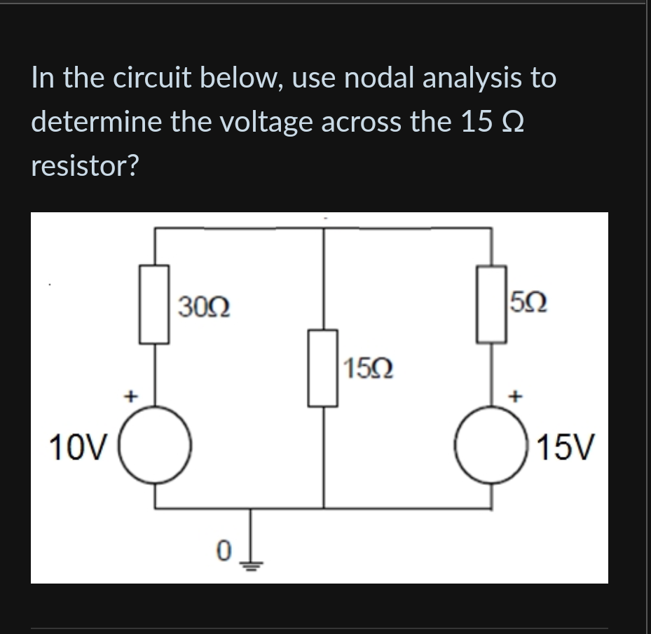 Solved In the circuit below, use nodal analysis to determine | Chegg.com