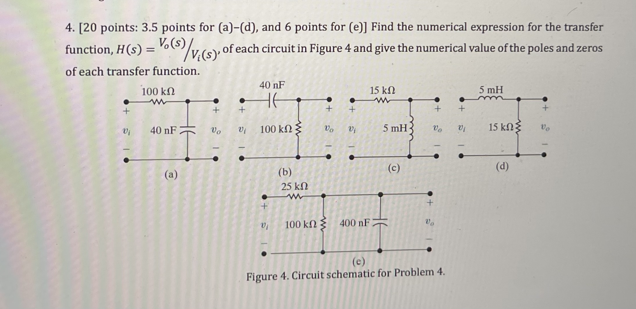 Solved [20 ﻿points: 3.5 ﻿points for (a)-(d), ﻿and 6 ﻿points | Chegg.com