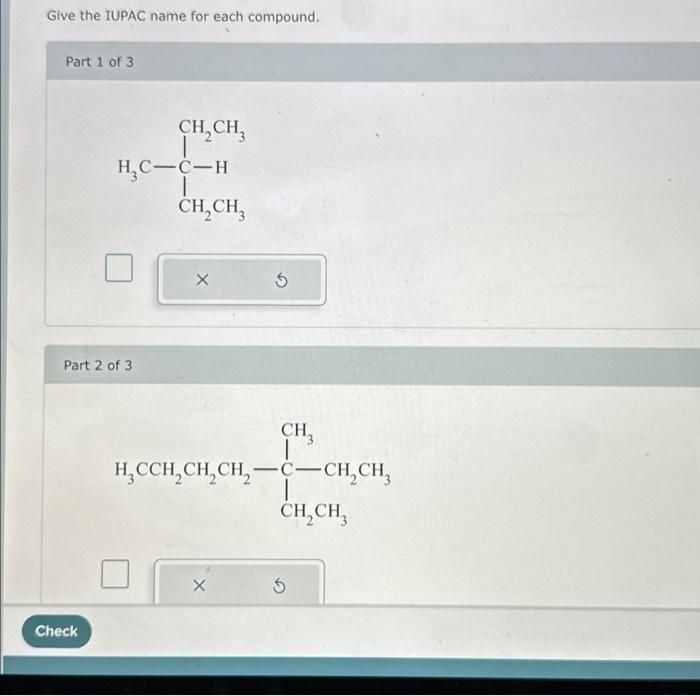 Solved Give the IUPAC name for each compound. | Chegg.com