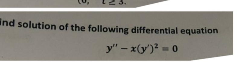 ind solution of the following differential | Chegg.com