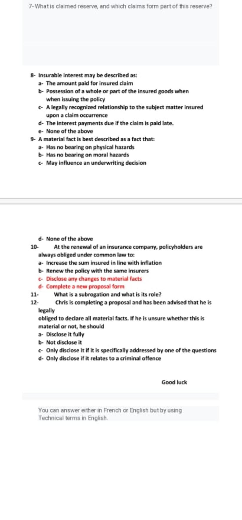 Solved 1. Whatis earned premium compared to unearned premium | Chegg.com