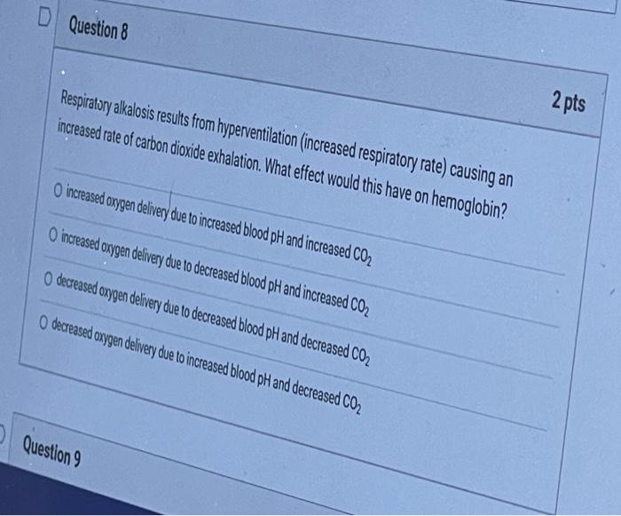 Solved Respiratory alkalosis results from hyperventilation | Chegg.com