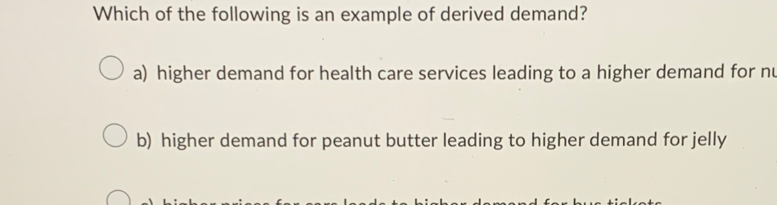 Solved Which of the following is an example of derived | Chegg.com