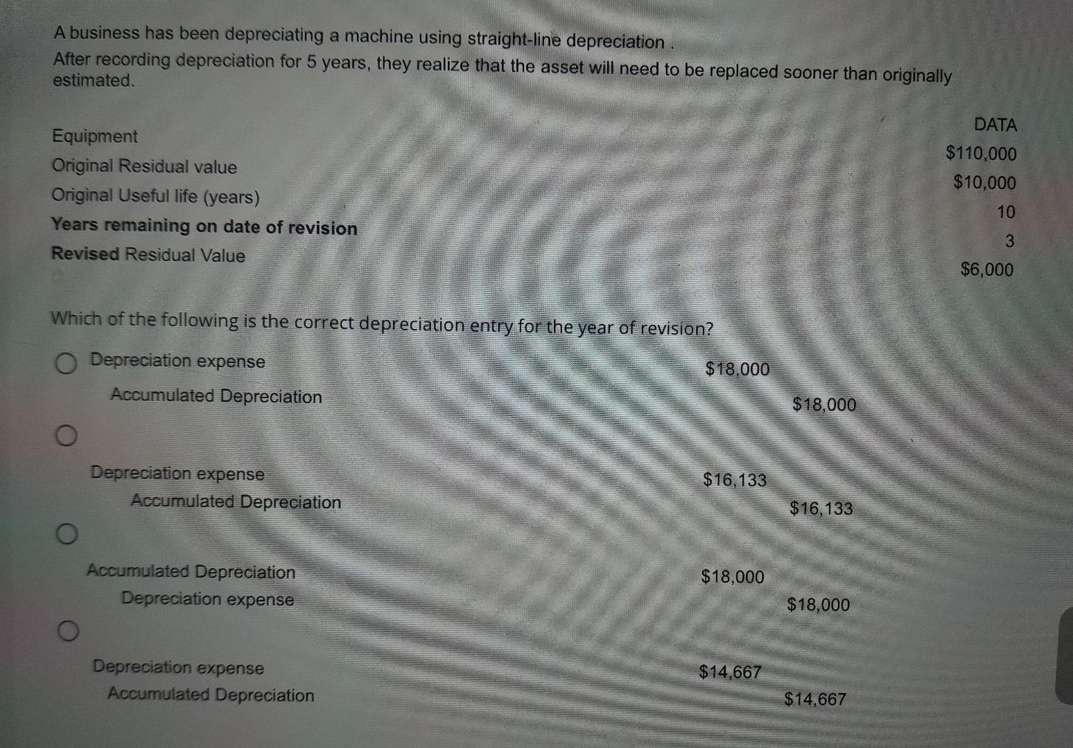 Solved A business has been depreciating a machine using | Chegg.com