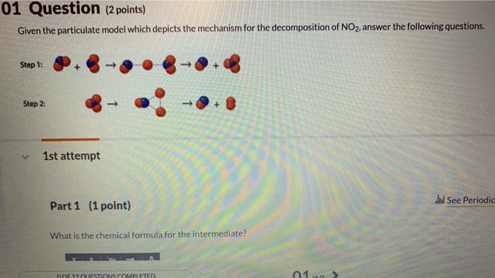 Solved 01 Question (2 points) Given the particulate model | Chegg.com
