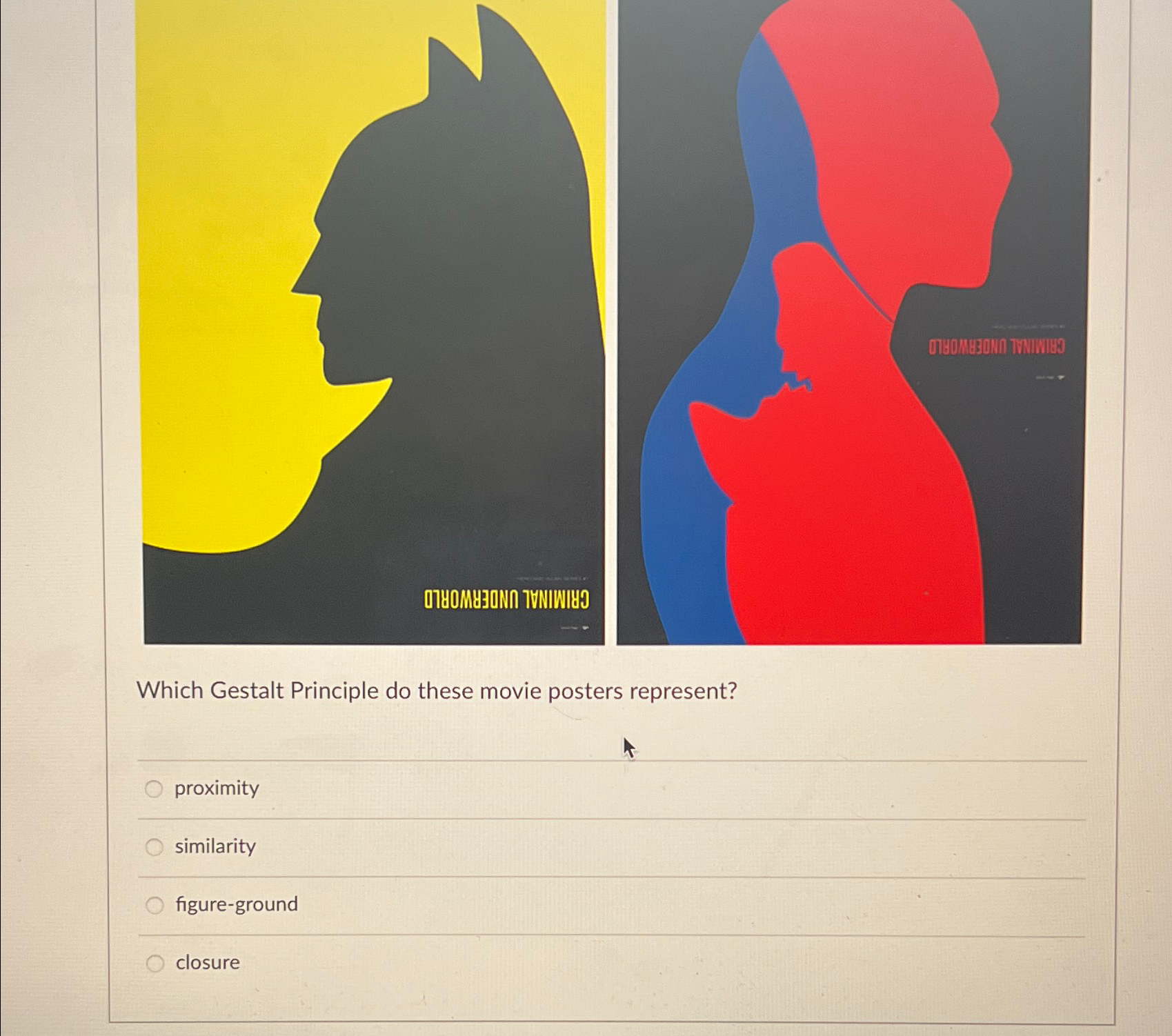 Solved Which Gestalt Principle do these movie posters | Chegg.com