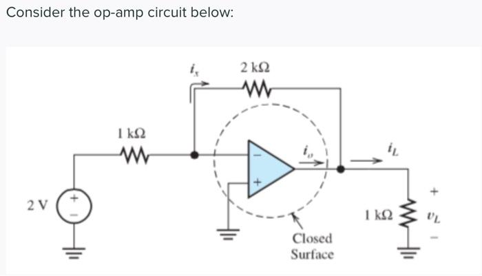 Solved Consider the op amp circuit below: a) Calculate V_L | Chegg.com