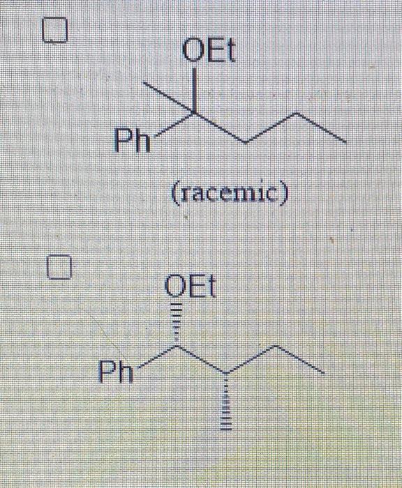 Solved Minor product(s): (racemic)Major product(s): | Chegg.com