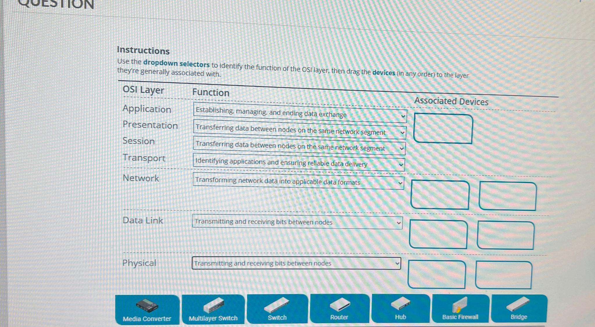 Solved InstructionsUse the dropdown selectors to identify | Chegg.com