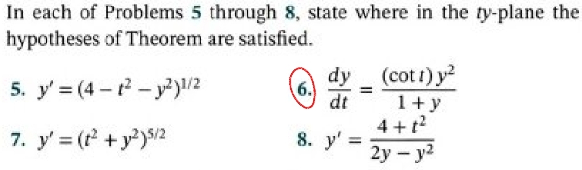 Solved In Each Of Problems 5 through 8 state Where In