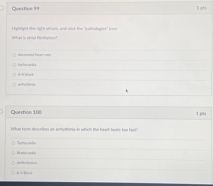 Solved decreased heart rate tachycardia A.V block arrhythmia | Chegg.com