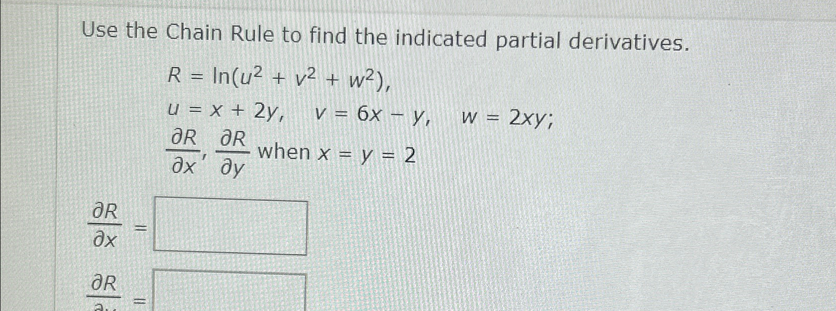 Solved Use the Chain Rule to find the indicated partial | Chegg.com