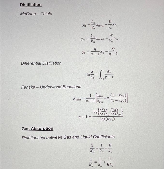 Solved Q1. A continuous rectifying column treats a mixture | Chegg.com