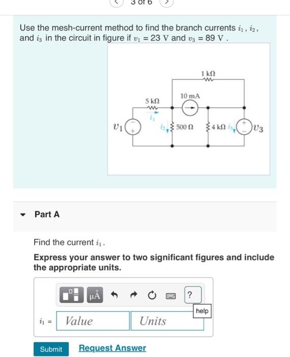 Solved Use the mesh-current method to find the branch | Chegg.com
