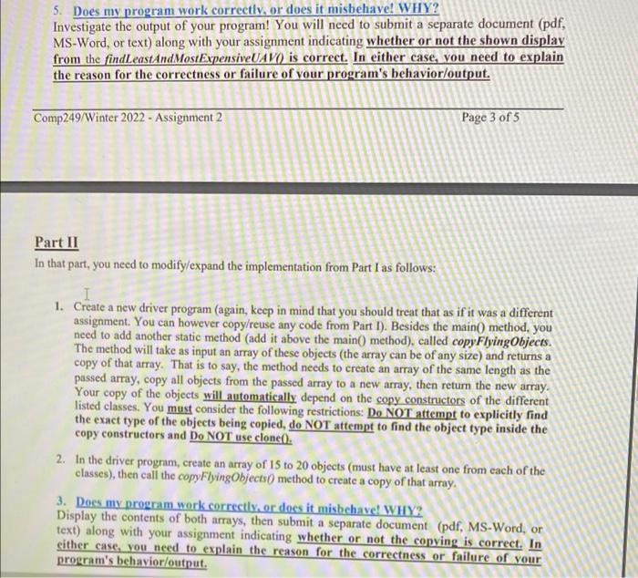 Solved The Classes! Various flying objects can be described | Chegg.com