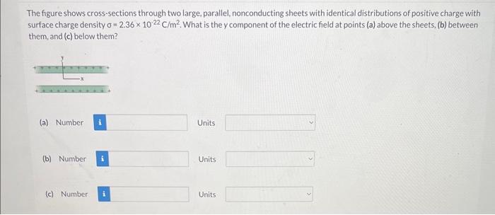 Solved The figure shows cross-sections through two large, | Chegg.com