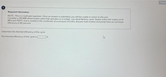 Solved Required information NOTE This as a muib part | Chegg.com