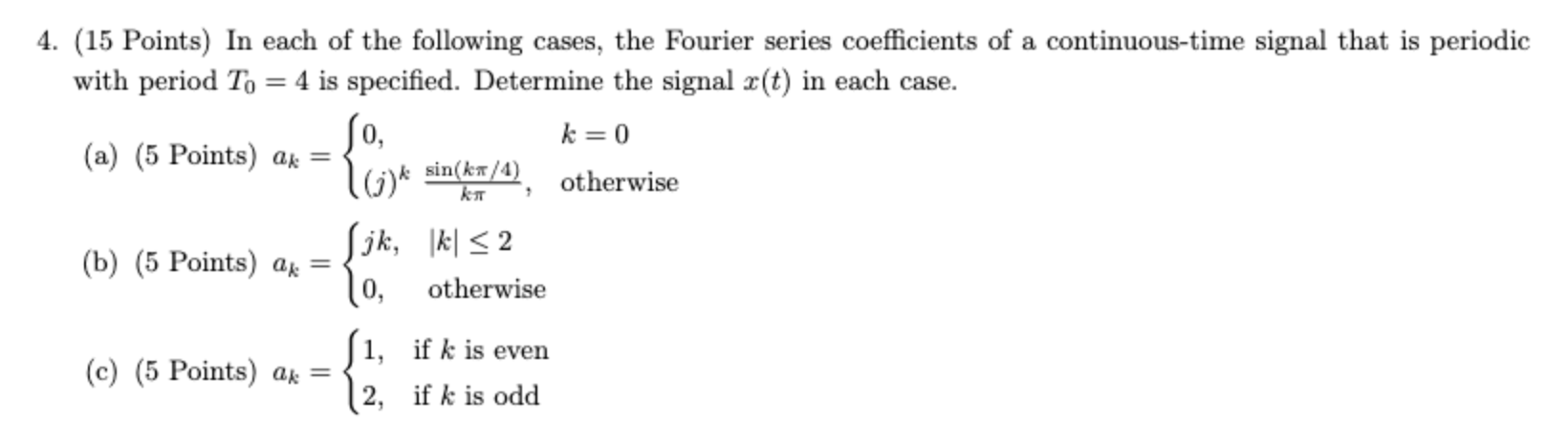 (5 ﻿Points) ﻿Consider the periodic signal tilde(x)(t) | Chegg.com