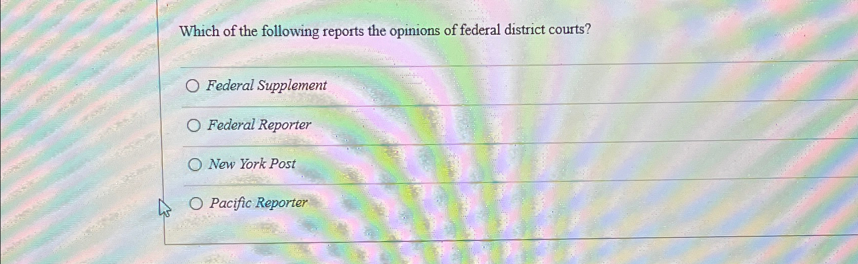 Solved Which of the following reports the opinions of | Chegg.com