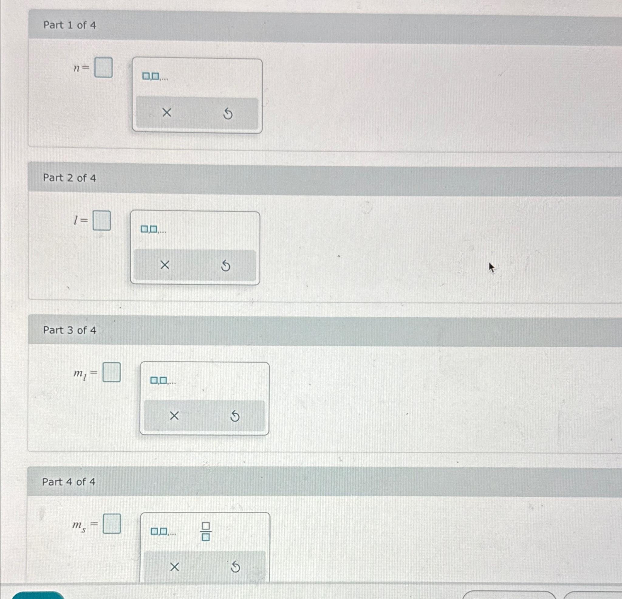 Part 1 ﻿of 4Part 2 ﻿of 4l=Part 3 ﻿of 4ml=Part 4 ﻿of | Chegg.com