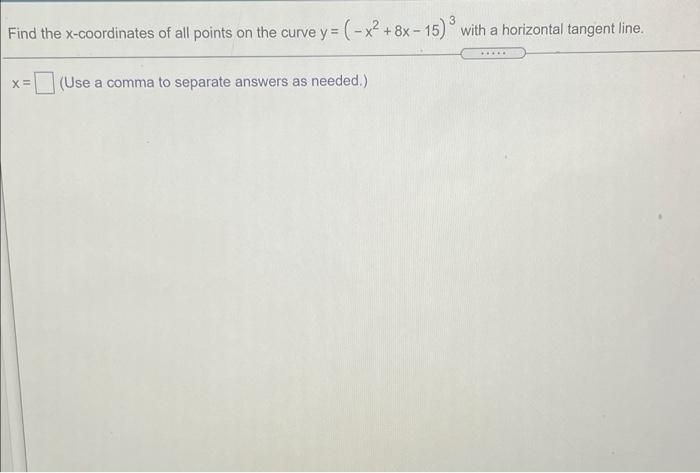 Solved Find the x-coordinates of all points on the curve y = | Chegg.com