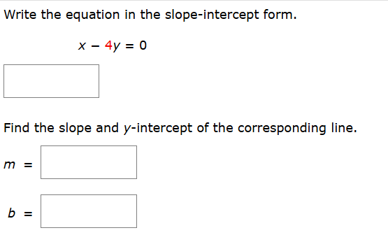 Solved Write the equation in ﻿the slope-intercept | Chegg.com