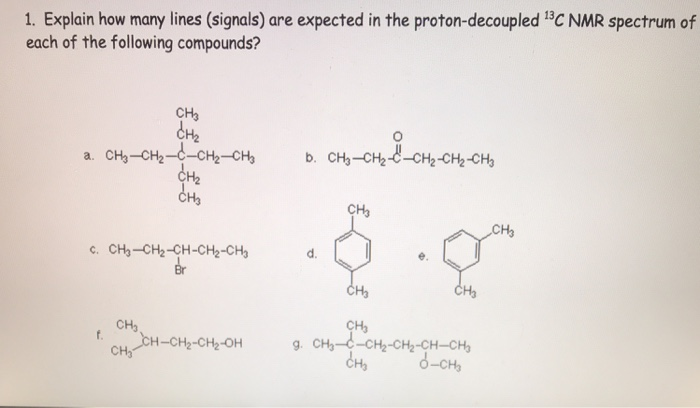 Solved 1. Explain how many lines (signals) are expected in | Chegg.com